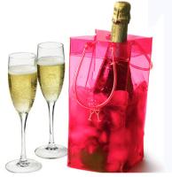China Waterproof PVC Transparent Bag Plastic Ice Bag With Handle Eco Friendly for sale
