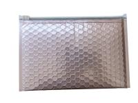 China Fleixble Packaging Zipper Bubble Bags , Silver Matt Aluminun Foil Bubble Zipper Envelopes for sale