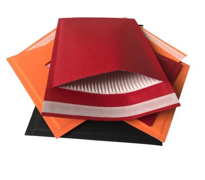 China Custom Red Self Sealing Paper Mailers Packaging Cushioned Envelopes for sale