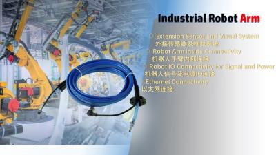 China M12 Hose Assembly Extension Sensor And Visual System For Robot Arm IO Connector for sale