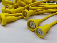 China Yellow Cable Wire Harness Magnetic Safe Cable Pvc Jacket With Overmolded Ends for sale