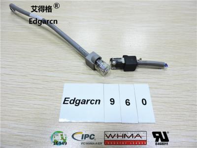 China Pvc Material Cat5e Utp Cable Rj45 Plug With Customized Length / Color for sale