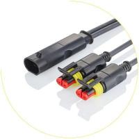 China Customized Male Waterproof Connector Overmolded Superseal Cables for sale
