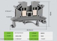 China UK Series Din Rail Terminal Block for sale