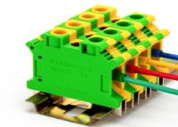 China USLKG Modular Din Rail Earth Grounding Wire Terminal Block Cable Crimp Connectors 35m㎡ for sale