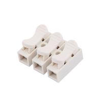 China CH2 2 Poles Press Type 3 Pin Quick Connect Power Terminal Block LED Cable Crimp Connectors Terminals for sale