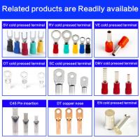 China Lug Tubular One Hole Copper Cable Crimp Connectors OT Tinned Open Terminal for sale