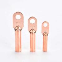 China DT Copper Cable Terminal Lug For Wire Termination Copper Pickling Lug Tube Cable Crimp Connectors for sale