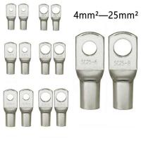 China SC Series Peephole Copper Wire Nose Ring Cable Crimp Connectors Lug Non Insulated for sale