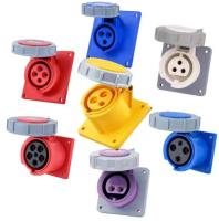 China 3 Pole 16A Industrail Exposed Sockets 3 Outlets CEE/IEC International Industrial Connector for sale