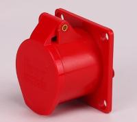 China 380v 4x16 16A Industrial Concealed Socket 4 Pole Waterpoof Electrical Socket IP44 for sale