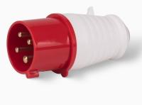 China 4 Pole 32A Industrial Plug 380V Waterproof Plug And Socket Industrial Electrical Plug for sale
