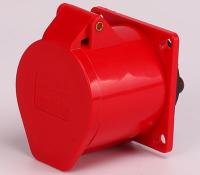 China 4 Pole 32A Industrial Concealed Installation Socket 400V IP 67 Waterproof Socket for sale