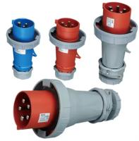 China 4 Outlets 63A IP67 Industrail Plug 3pole 4 Pole 5 Pole Waterpoof Plugs 380V-415V for sale