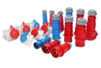 China 5X63 125A Industrial Watertight Plugs And Sockets 3 Pin 4 Pin 380V-415V Waterpoof Plugs for sale