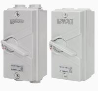 China 2 Pole 20A Outdoor Waterproof Isolator Switch  AC 2 Phase Isolating Disconnector Switch for sale