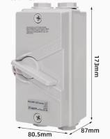 China UKF 1P 2P 3P 4P Isolating Disconnector Switch IP65 20A 35A 63A Waterproof Switch for sale
