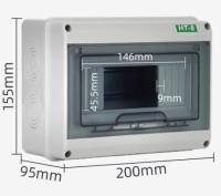 China HT-8 8Ways Plastic Open Box Outdoor Waterproof Switch Box 8-circuitair Distribution Box for sale