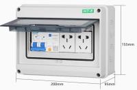 China HT-8 8Ways Plastic Open Box Outdoor Waterproof Switch Box 8-circuitair Distribution Box for sale