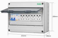 China HT-12 12Ways IP65 Distribution Box Outdoor Waterproof Junction Box 12 Way Open Circuit Breaker for sale