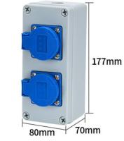 China 220V 16A Mobile Outdoor Waterproof Industrial Socket Box 380V 32A Portable Power Box for sale
