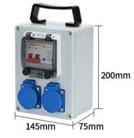 China 220V 16A Mobile Outdoor Waterproof Industrial Socket Box 380V 32A Portable Power Box for sale