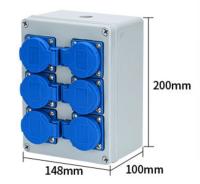 China 220V 16A Mobile Outdoor Waterproof Industrial Socket Box 380V 32A Portable Power Box for sale