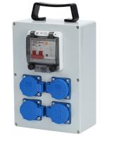 China IP65 Plastic hand-held Waterproof Distribution Box Outdoor Portable Electric Box 16A 32A 63A for sale