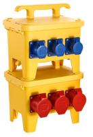 China IP67 Portable Overhaul Power Box With Socket Waterproof Construction Site Distribution Box for sale
