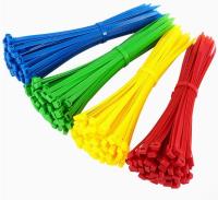China 2.5*200 PA66 Color Adjustable Self Locking Nylon Cable Zip Ties 200mm Durable For Industrial for sale