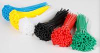 China 2.5*200 PA66 Color Adjustable Self Locking Nylon Cable Zip Ties 200mm Durable For Industrial for sale