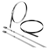 China 4.6*500 304 Stainless Steel Wire Ties For Bundling Industrial High Temperature Resistant Cable Ties for sale