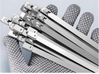 China 4.6*500 304 Stainless Steel Wire Ties For Bundling Industrial High Temperature Resistant Cable Ties for sale