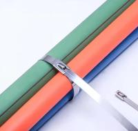 China 1000mm Self Locking Zip Ties Adjustable Durable Stainless Steel Industrial Corrosion Resistant Metal for sale