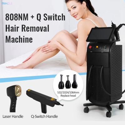 China 1064nm 100J/Cm2 Diode Laser Hair Removal Machine Q Switch Water Cooling for sale