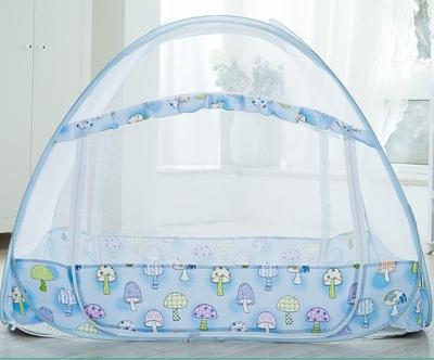 China K&E Pop-Up Baby Crib Tent - 45cm to 100cm Width Mosquito Net with Steel Wire Frame for Infant Protection for sale