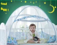 China Baby Crib Safety Tent Net with Self-Locking Zipper - 45cm to 100cm Width Options, Terylene Mesh Construction for sale