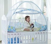 China K&E Pop-Up Baby Crib Tent with 80% Dust Reduction - 45cm to 100cm Width Options in Custom Colors for sale