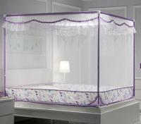 China Retractable King Size Mosquito Net with Quadrate Roof Design - 120cm to 200cm Width Options in Terylene Mesh for sale