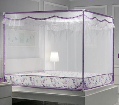 China Retractable King Size Mosquito Net with Quadrate Roof Design - 120cm to 200cm Width Options in Terylene Mesh for sale