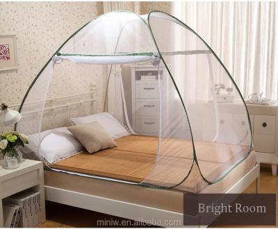 China Steel Wire Mosquito Net for Couple Bed - 1.5Kg Self-Propping Design with 19 Mesh Screen and Custom Sizes for sale