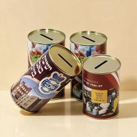 China Children Charity Paper Piggy Bank Tube Recyclable Paper Coin Storage Can for sale