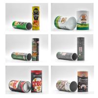 China Dia 65mm Potato Chips Can Cylinder Kraft Tube Paper Packaging Food Grade for sale