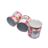 China Custom Made Composite Paper Cans With Easy Tear Easy Open Lids for sale