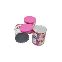 China Custom Made Composite Paper Cans With Easy Tear Easy Open Lids for sale