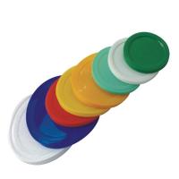 China Custom Paper Tube Accessories Plastic Can Caps Dust Proof Moisture Proof for sale