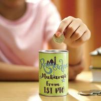 China Reusable Children's Piggy Bank Composite Tinplate Paper for sale