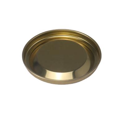 China 99mm Removable Top Metal Lid Cap Plug Tinplate Can Lid For Wine Paper Tube for sale