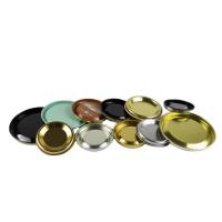 China 99mm Removable Top Metal Lid Cap Plug Tinplate Can Lid For Wine Paper Tube for sale