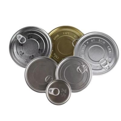 China Tinplate Aluminum Easy Open Can Lid End For Food Tin Can Paper Cans for sale